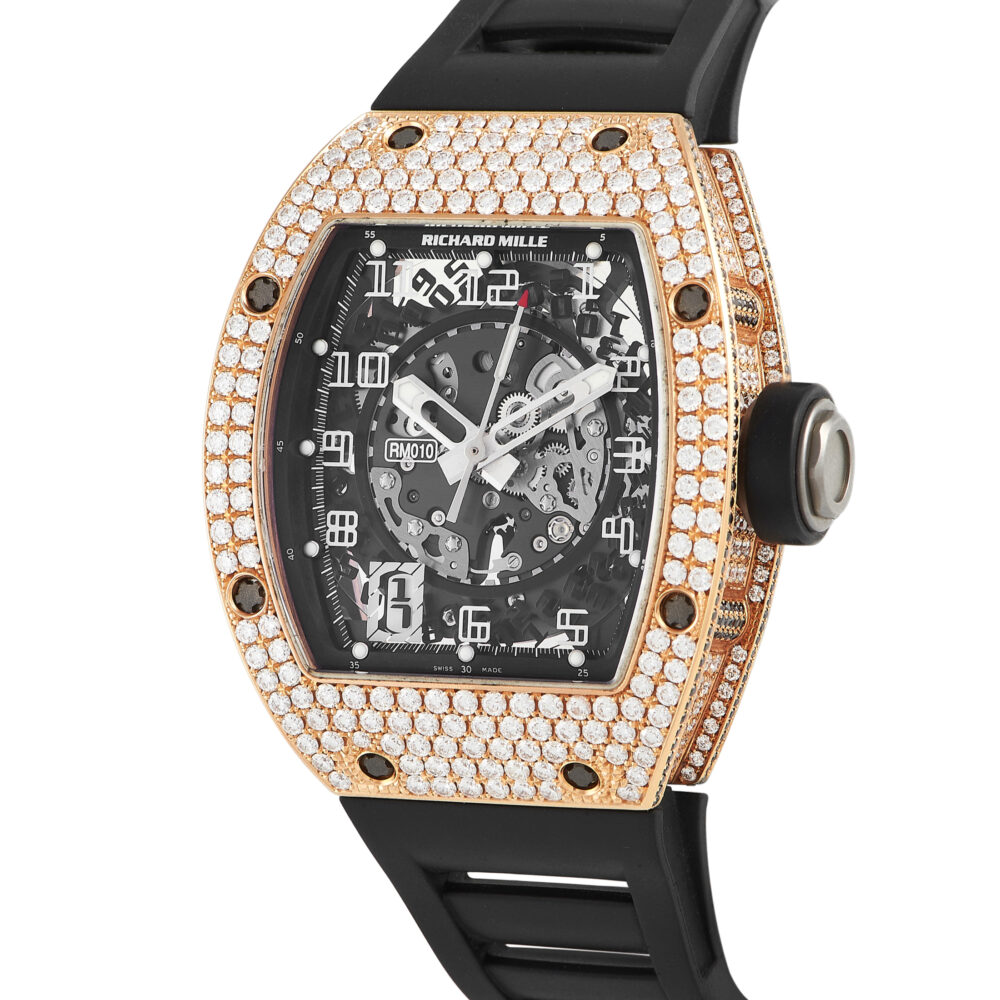 Richard Mille 18K Rose Gold Diamond Watch RM 010 AI RG - 49mm x 39.3mm ...
