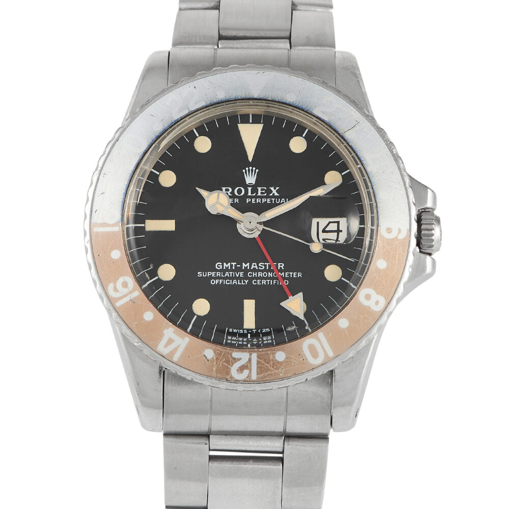 Rolex Vintage GMT-Master Watch 1675 - 40mm - Black - - Gift Box