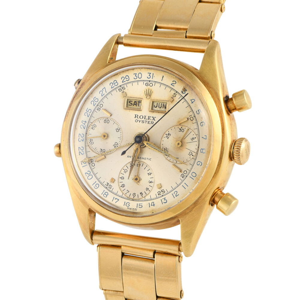Rolex Dato-Compax Jean Claude Killy Yellow Gold Watch 4767 - 36mm ...