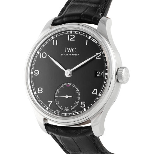 IWC Portugieser Hand-Wound Eight Days Watch IW510202 - 43.2mm - Black ...