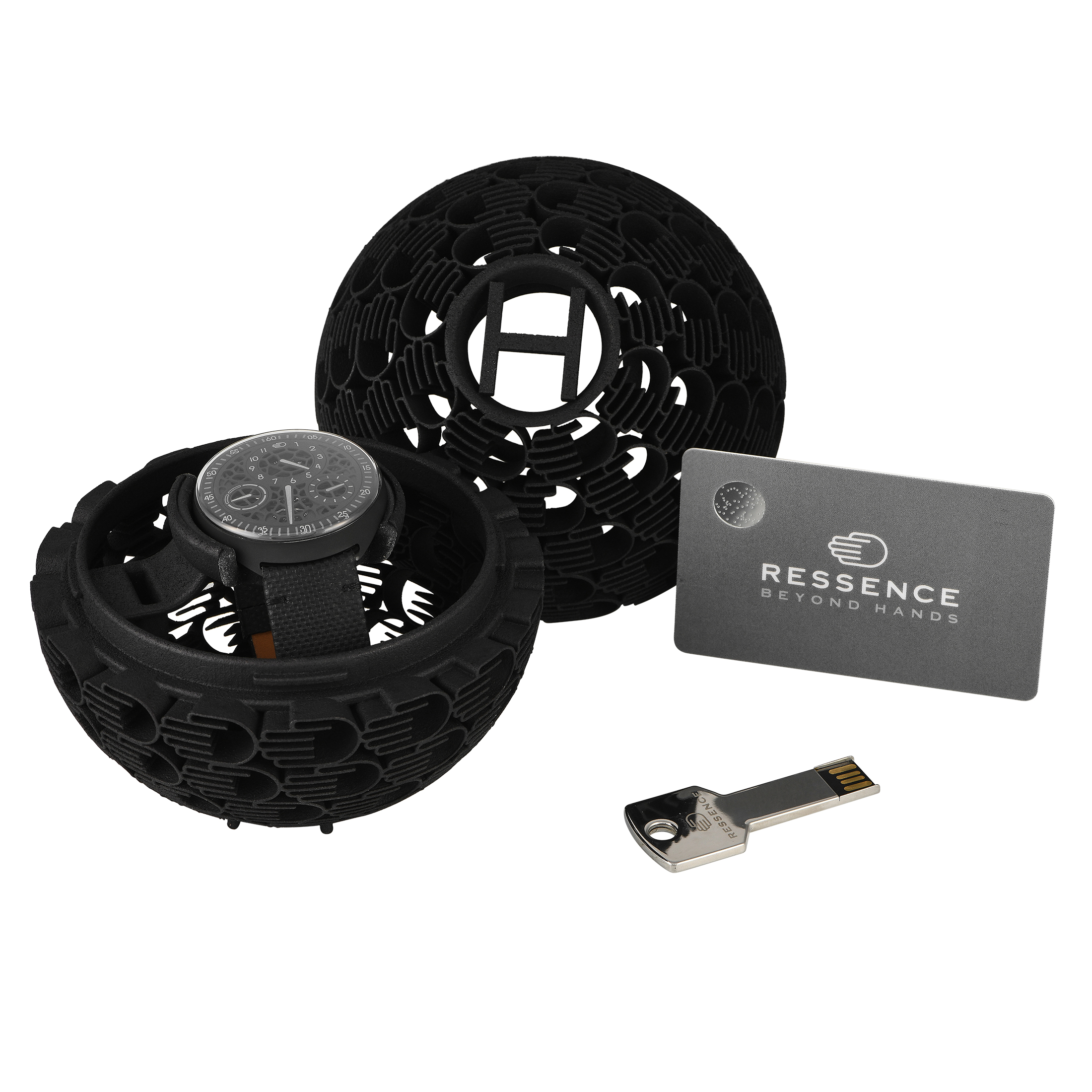 Ressence Type 1 Slim HOD3 Limited Edition Hodinkee Watch 1HOD3 - 42mm - Black - 2017 ...