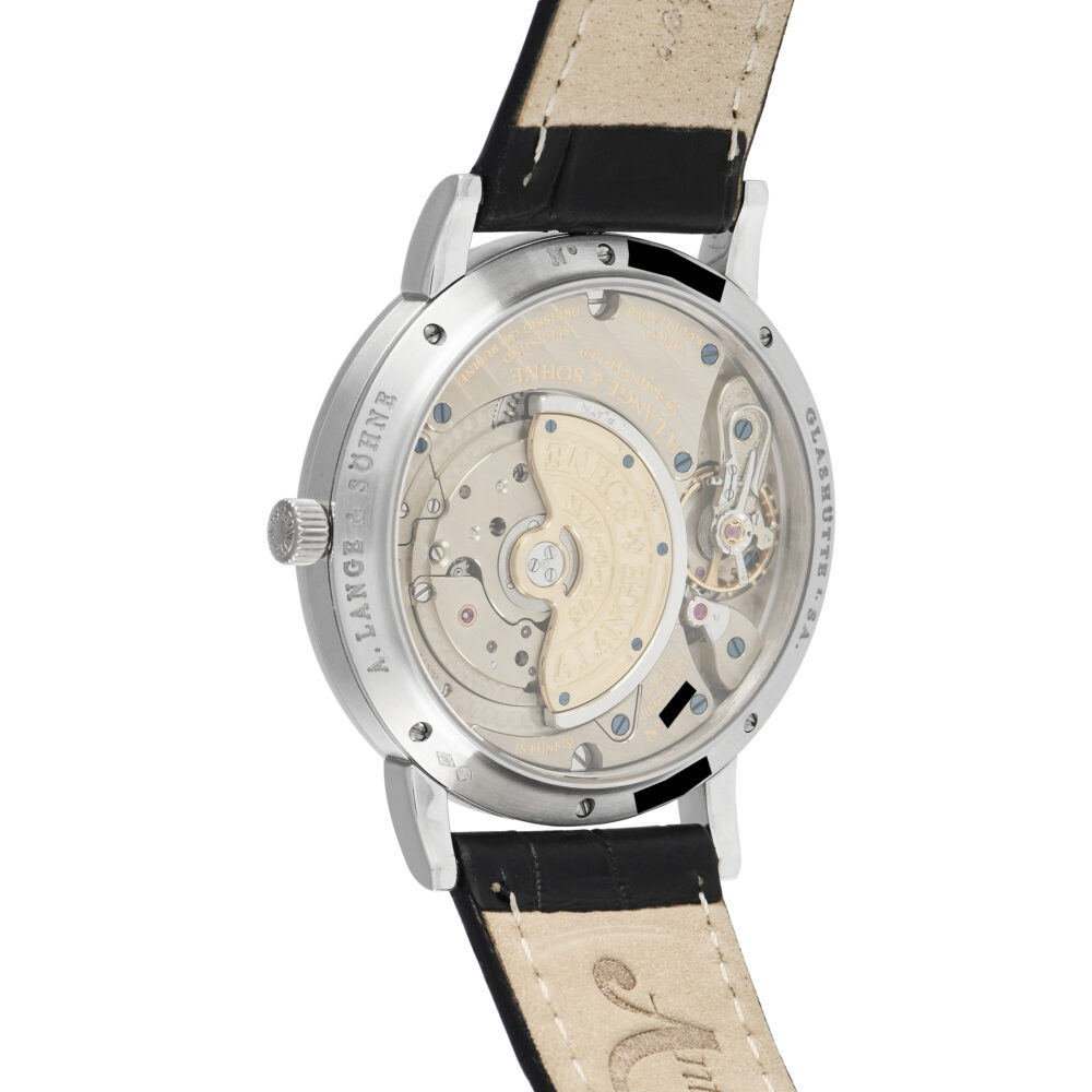 A. Lange & Sohne Langematik Anniversary Watch 302.025 - 37mm - White - 2001 - Manufacturer's Box ...