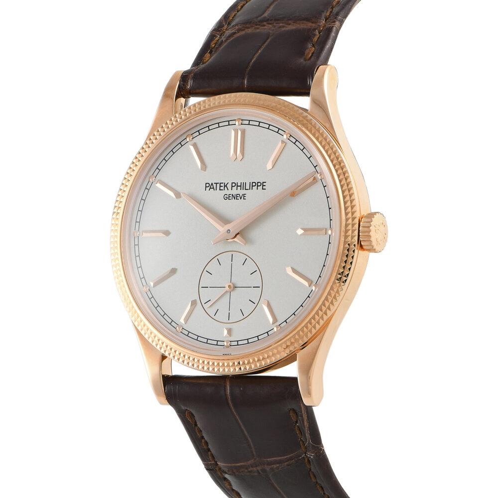 Patek Philippe Calatrava Rose Gold Watch 6119-001 - 39mm - Silver ...