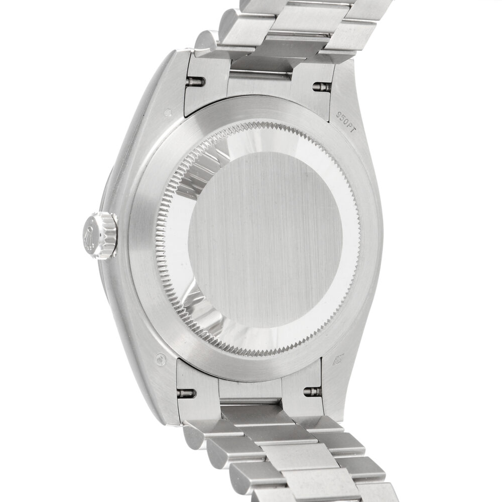 Rolex Day-Date 40 Ice Blue Diagonal Motif Dial Watch 228206 - 40mm ...