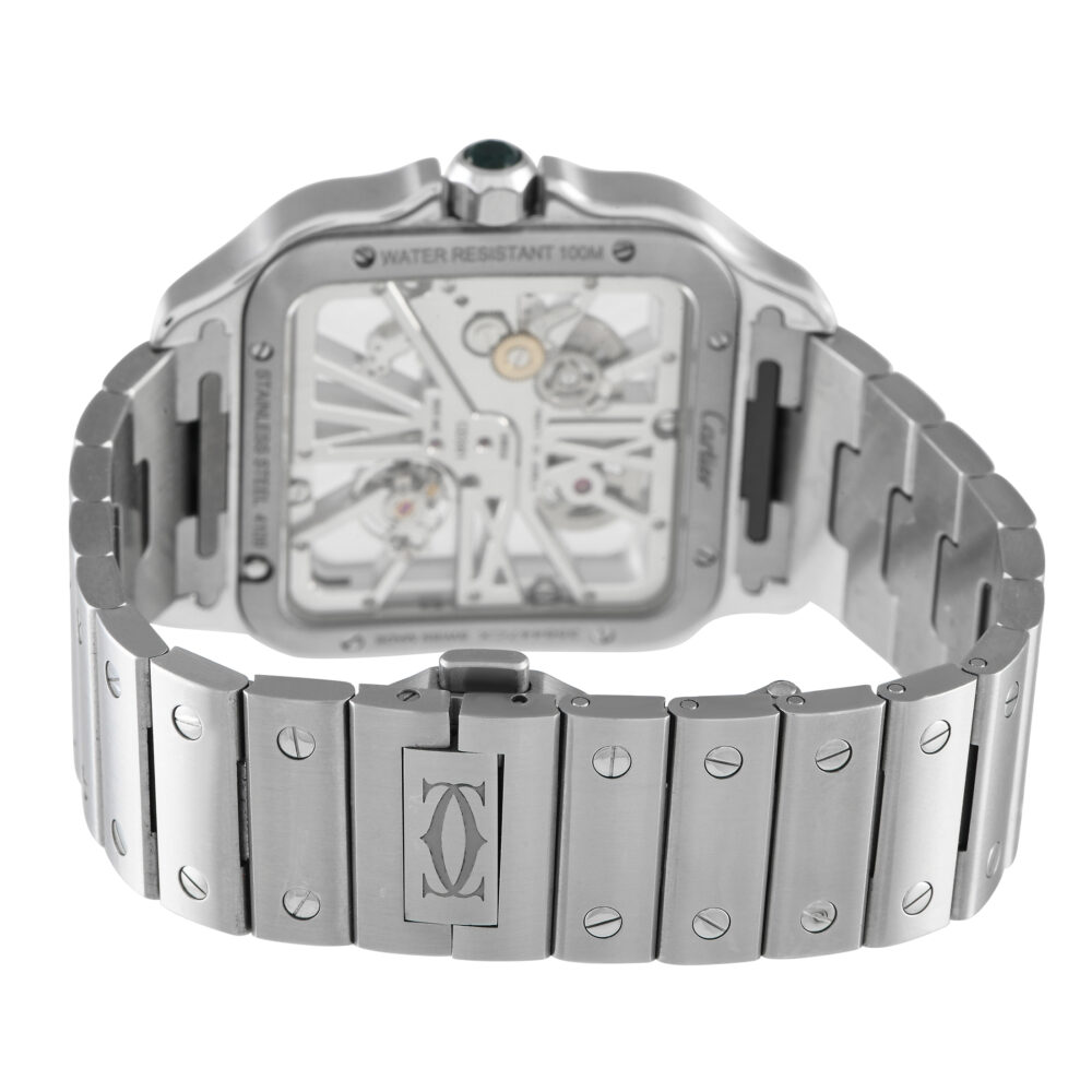 Cartier Santos de Cartier Green Skeleton Watch WHSA0028 - 39.8mm ...