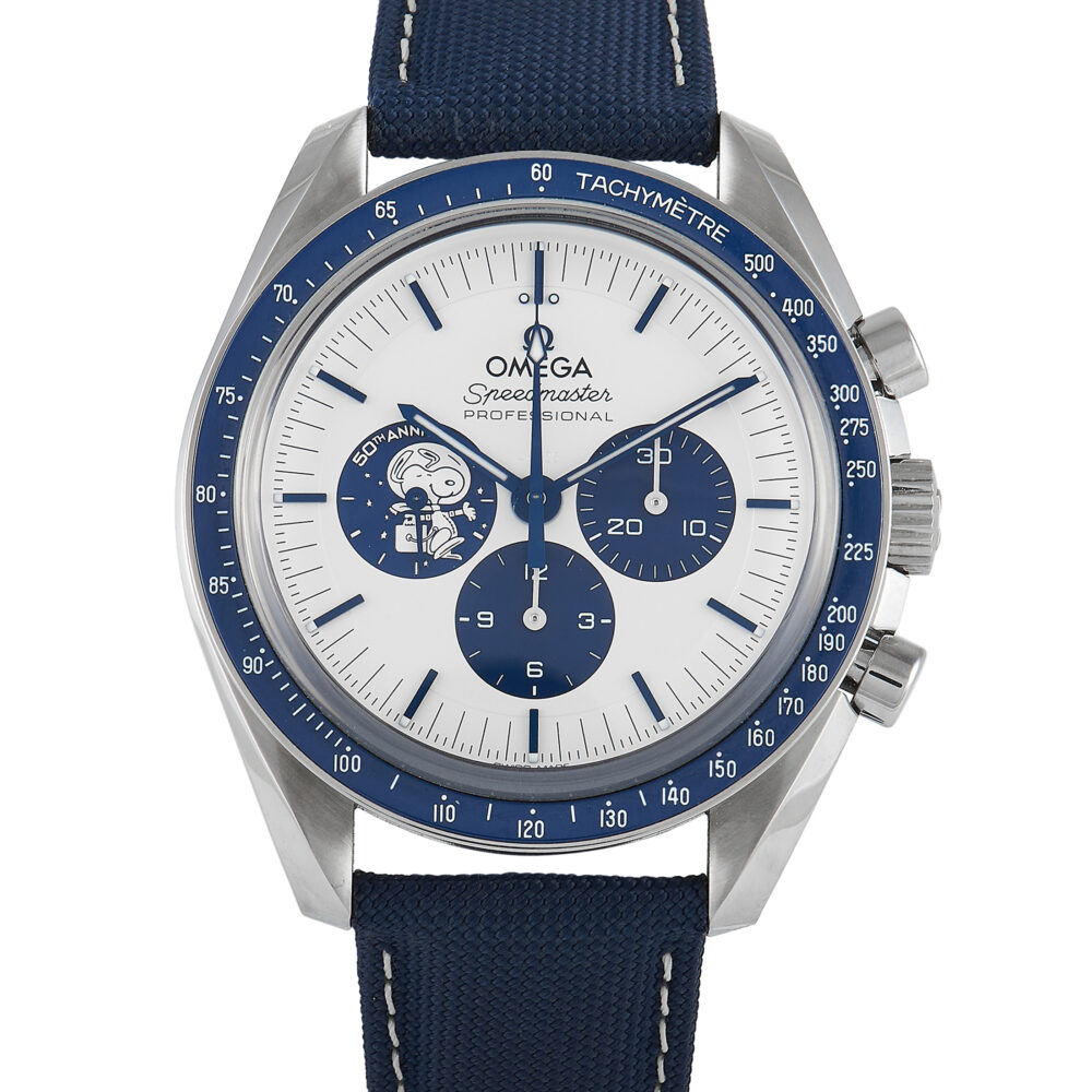Omega Speedmaster Silver Snoopy Award 50th Anniversary Watch 310.32.42 ...