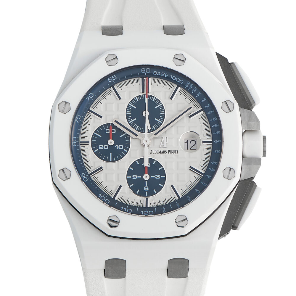Audemars Piguet Royal Oak Offshore Chronograph White Ceramic Watch ...