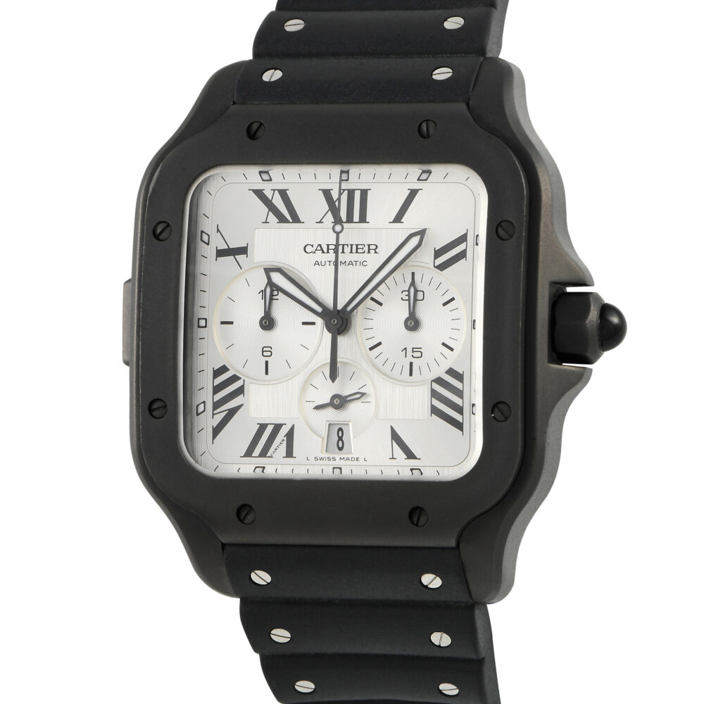 Cartier Santos Chronograph Watch WSSA0017 - 43.3 mm - Silver - 2019