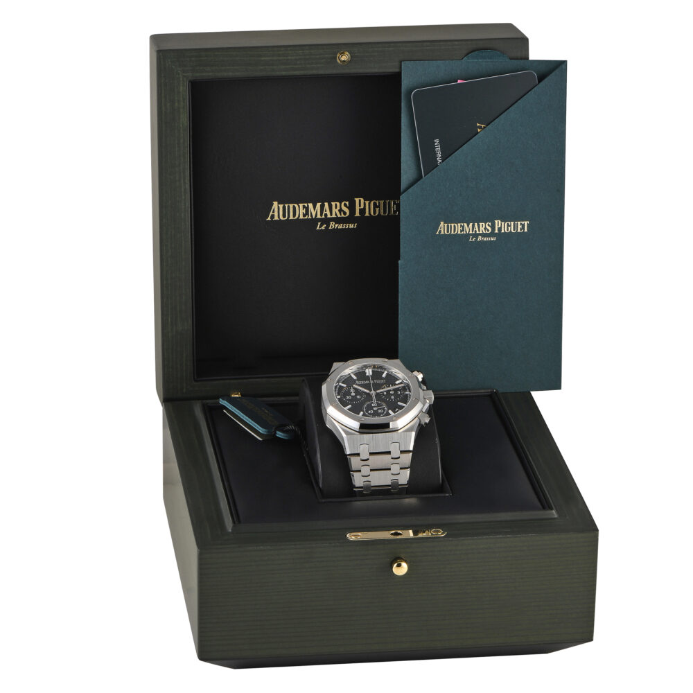 Audemars Piguet Royal Oak Chronograph Green Dial Watch 26240ST.OO ...
