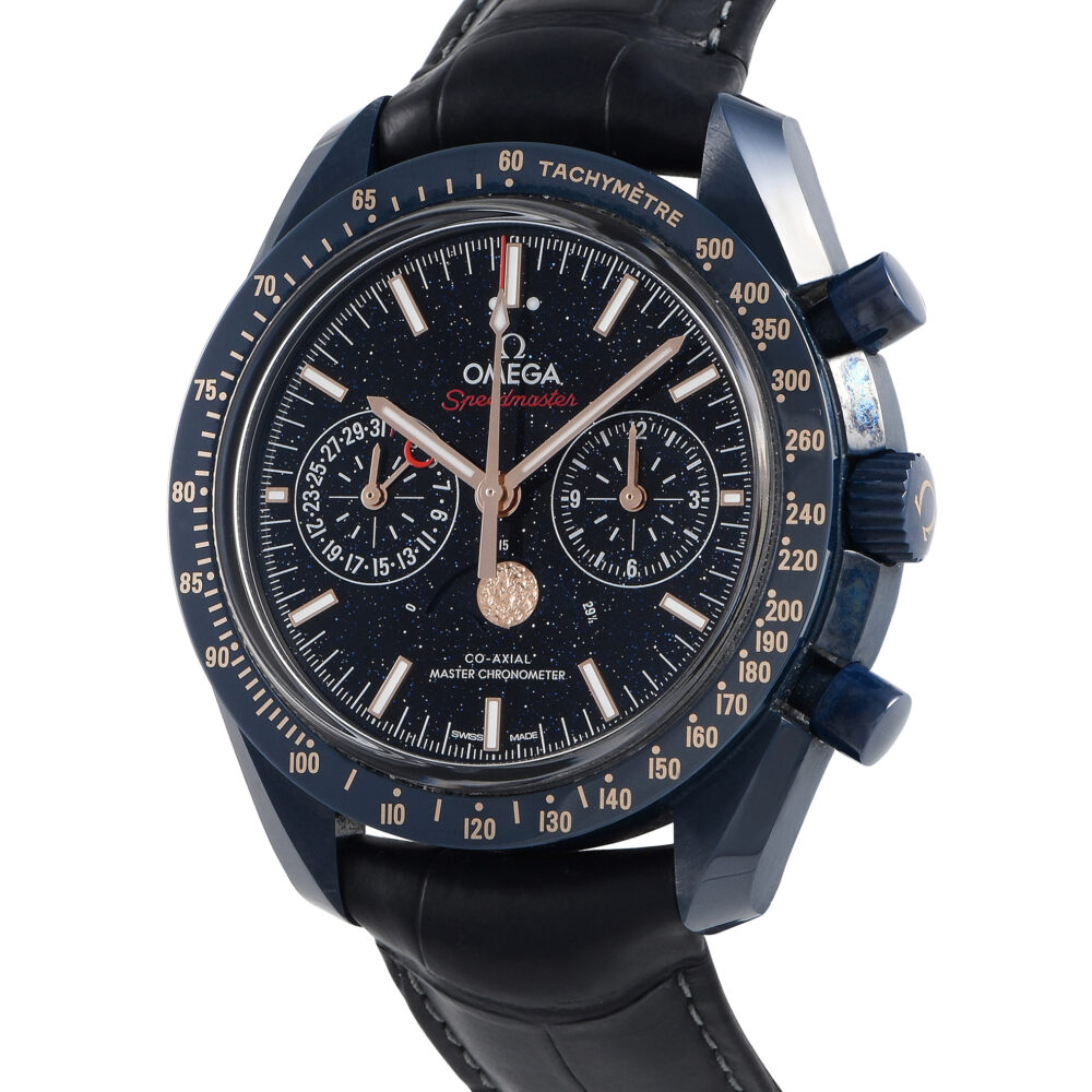 Omega Speedmaster Moonphase Blue Side of the Moon Watch 304.93.44.52.03 ...