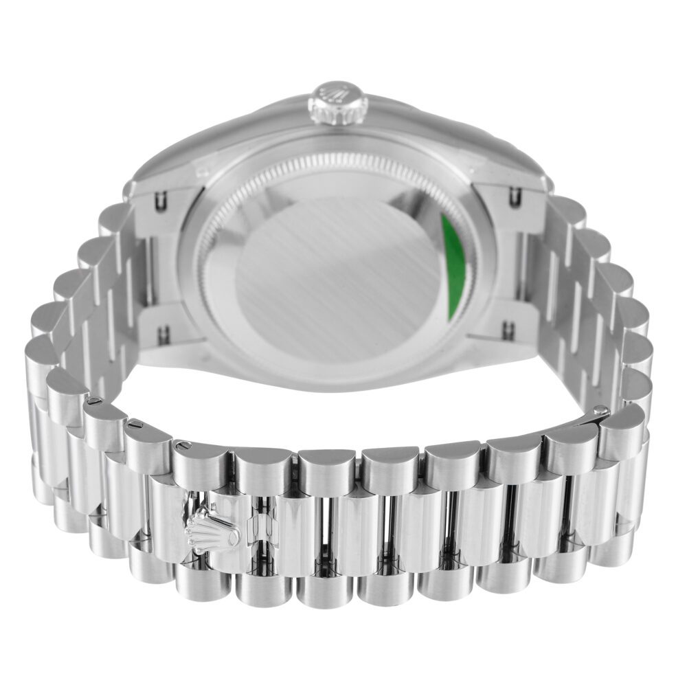 Rolex Day-Date 36 Platinum Diamond Dial Watch 128236 - 36mm - Blue - 2024