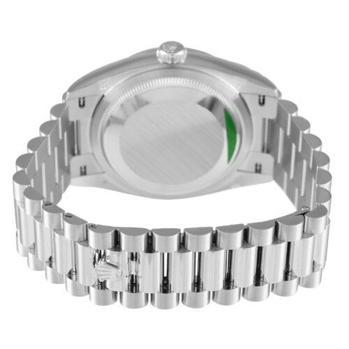 Rolex Day-Date 36 Platinum Diamond Dial Watch 128236 - 36mm - Blue - 2024