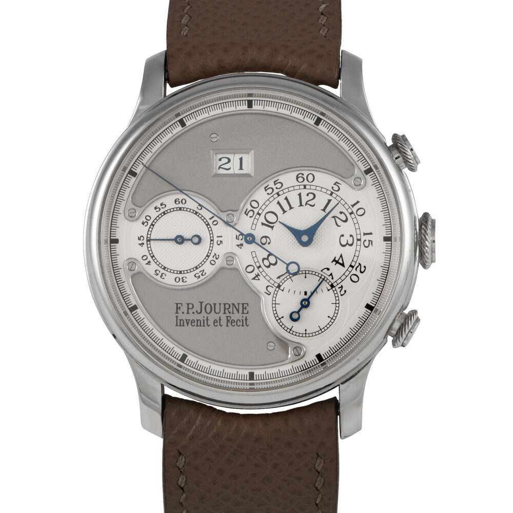 F.P. Journe Octa Chronographe Platinum Watch - 38mm - Silver - 2006