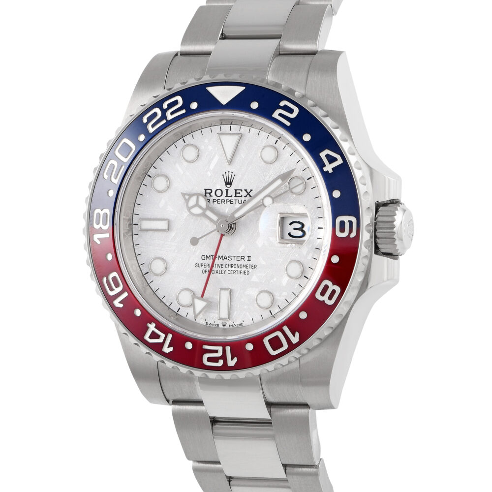Rolex GMT-Master II Meteorite Dial Watch 126719BLRO - 40mm - Silver ...