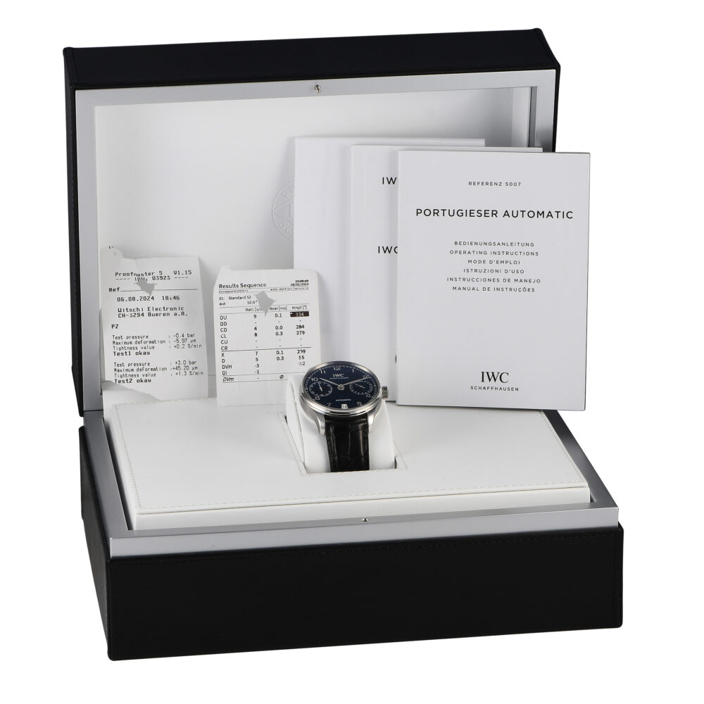 IWC Portugieser 7-Day Automatic Watch IW500710 - 42.3mm - Blue - 2022