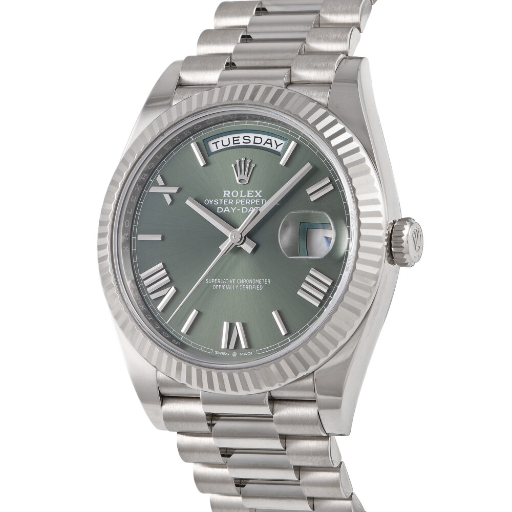 Rolex Day-Date 40 Olive Green Dial Watch 228239 - 40mm - Green - 2023