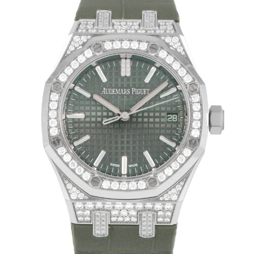 Audemars Piguet Royal Oak Diamond Watch 15551BC.ZZ.D405CR.01 - 37mm ...