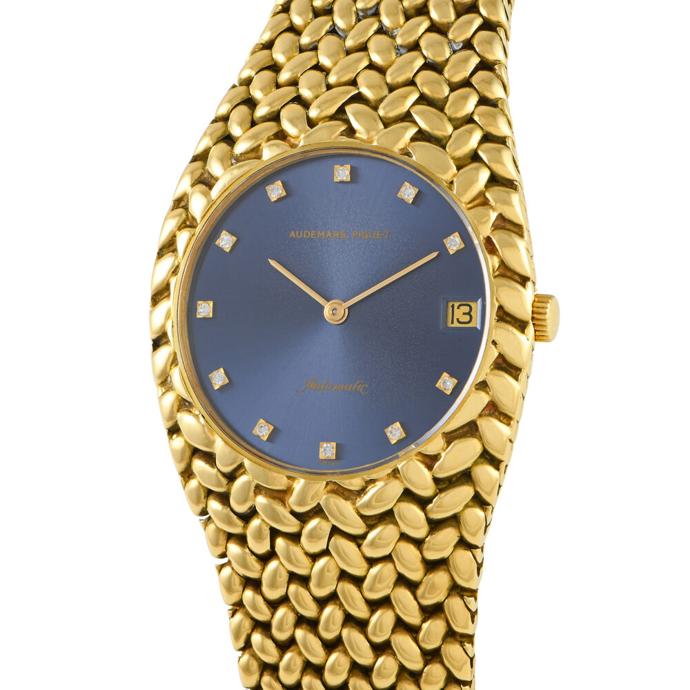 Audemars Piguet Cobra Blue Diamond Dial 18K Yellow Gold Watch 5403 ...