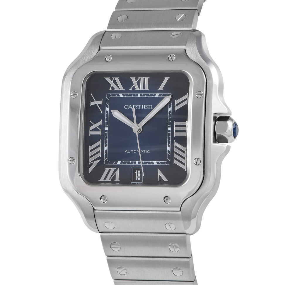 Cartier Santos Large Model Watch WSSA0030 - 47.5 - Blue - 2024