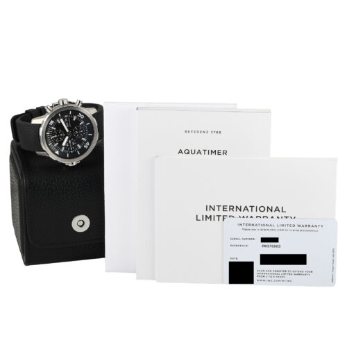 IWC Aquatimer Chronograph Watch IW376803 - 44mm - Black - 2023