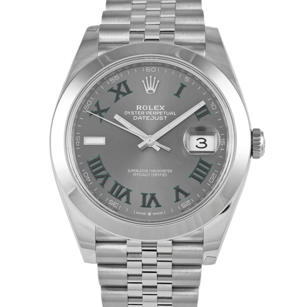 Rolex Datejust 41 Slate Roman Dial Watch 126300-0014 - 41mm - Slate ...