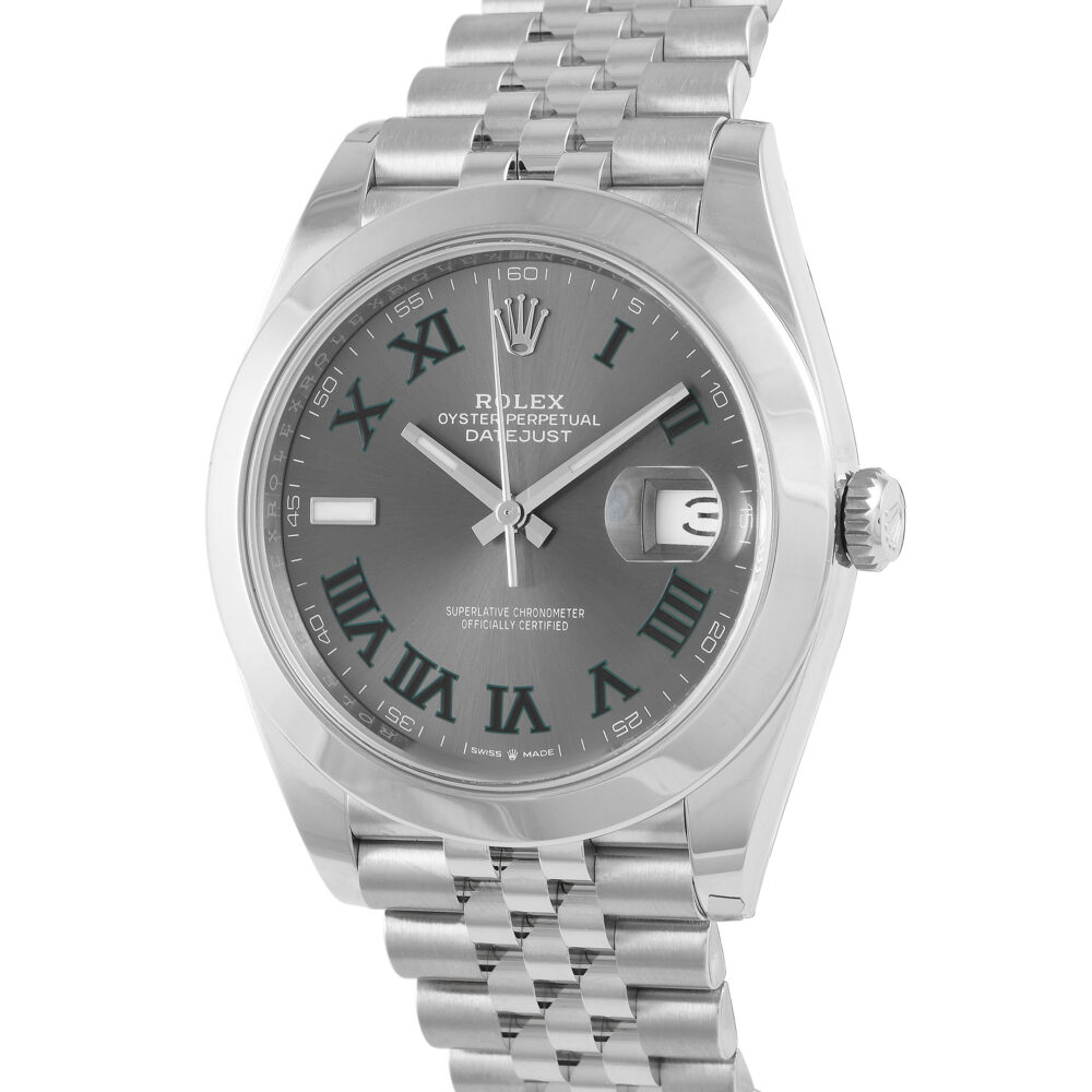 Rolex Datejust 41 Slate Roman Dial Watch 126300-0014 - 41mm - Slate ...