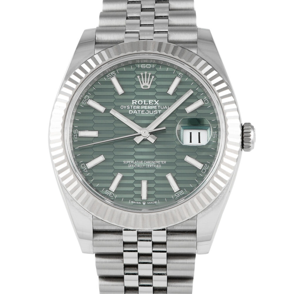 Rolex Datejust 41 Green Fluted Motif Dial Watch 126334-0030 - 41mm - Green - 2023