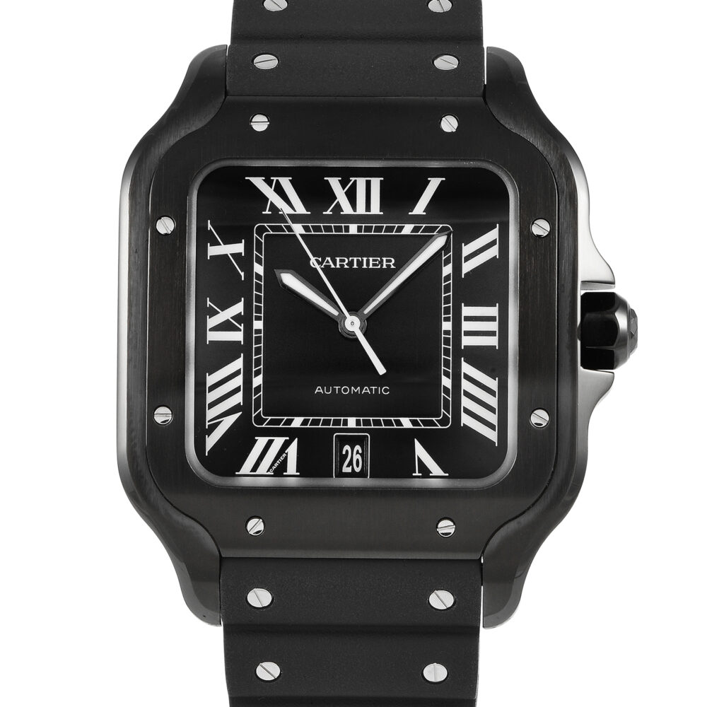 Cartier Santos de Cartier Black ADLC All Black Watch WSSA0039 - 39.8mm ...