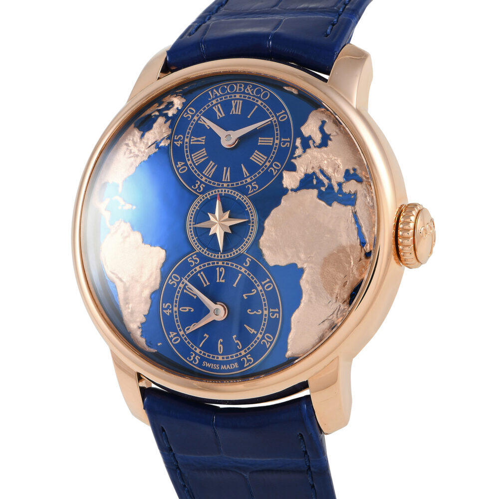 Jacob & Co The World is Yours Dual Time Zone Watch DT100.40.AA.AE.A ...