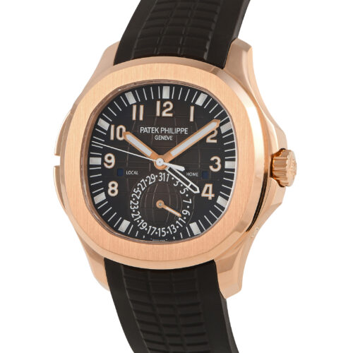 Patek Philippe Aquanaut Travel Time Rose Gold Watch 5164R-001 - 40.8mm ...