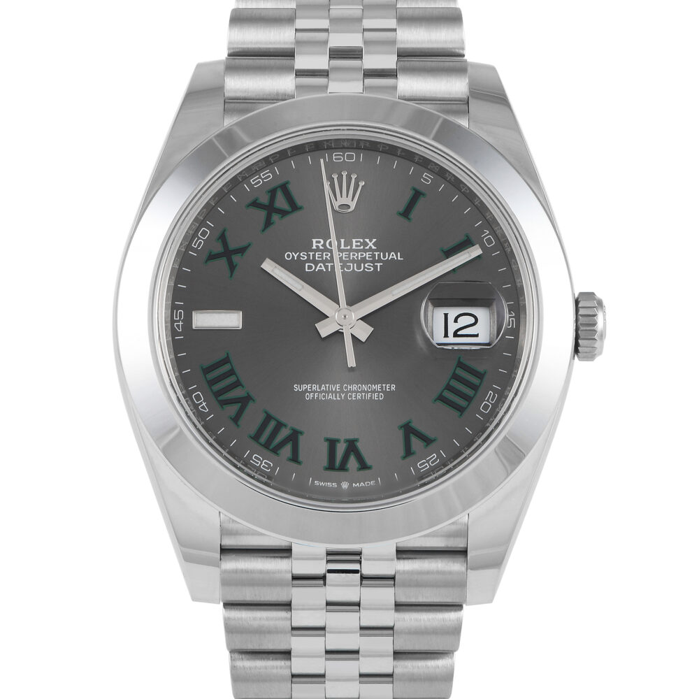 Rolex Datejust 41 Slate Roman Dial Watch 126300-0014 - 41mm - Slate ...