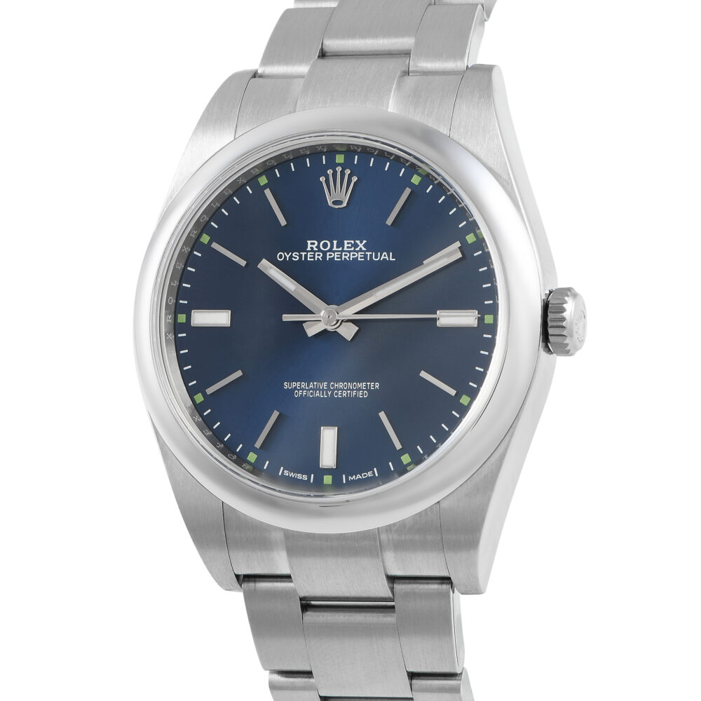 Rolex Oyster Perpetual 39 Watch 114300 - 39 mm - Blue - 2019