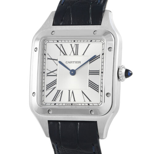Cartier Santos-Dumont Watch WSSA0085 - 43.5 mm - Silver