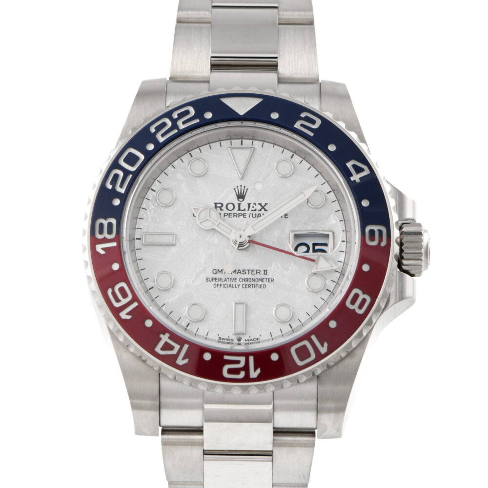 Rolex GMT-Master II Meteorite Dial Watch 126719BLRO - 40 mm - Silver ...