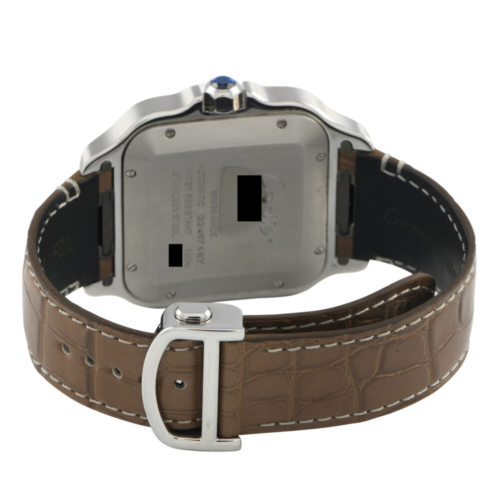 Cartier Santos Brown Sunburst Dial Watch WSSA0064 - 39.8 mm - Brown ...