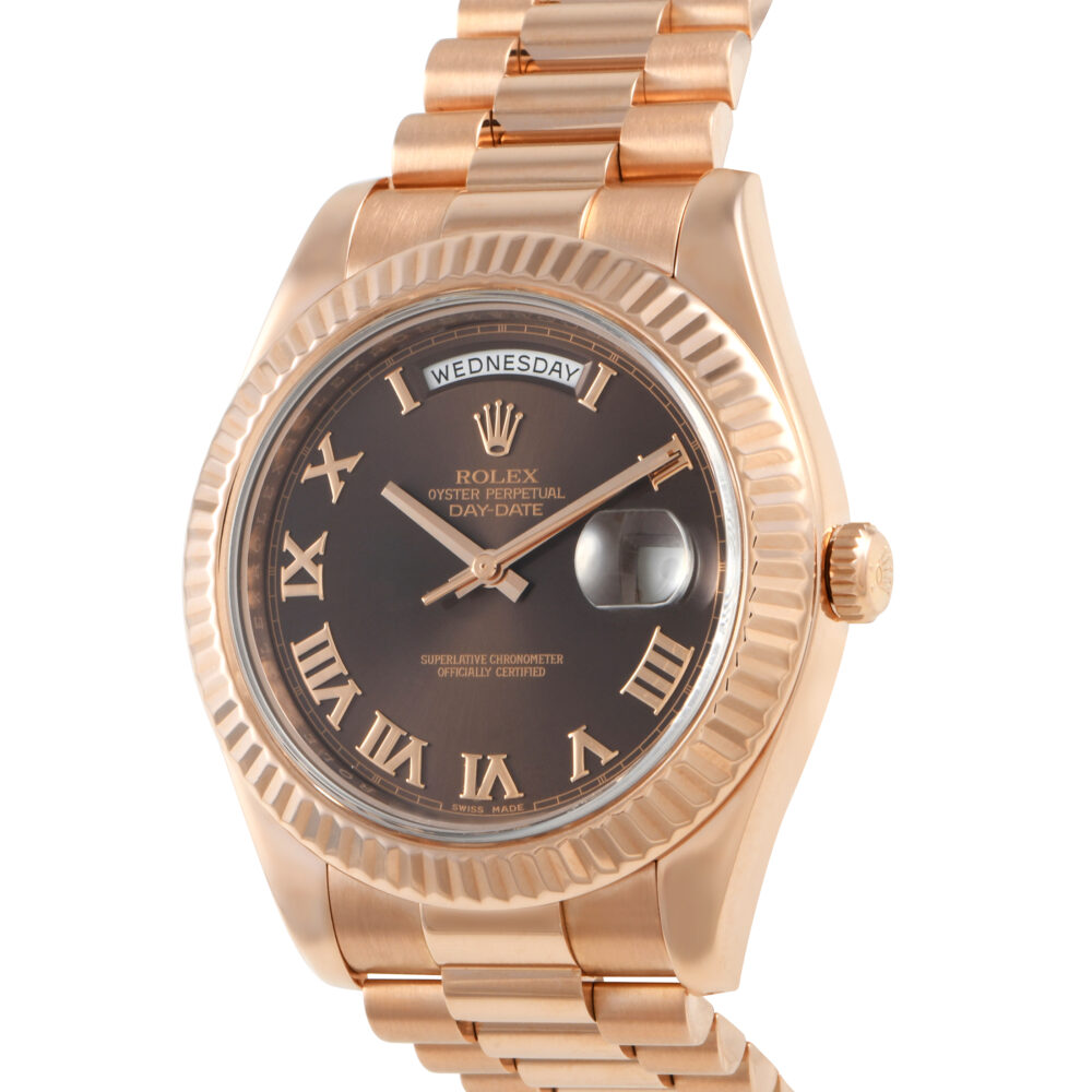 Rolex Day-Date 40 Chocolate Dial Watch 218235 - 41 mm - Chocolate