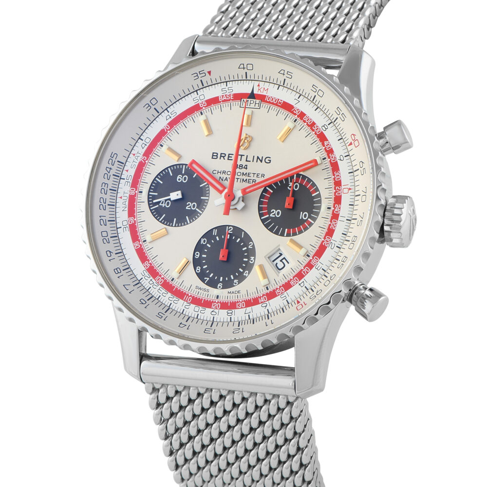 Breitling Navitimer B01 Chronograph TWA Special Edition Watch AB0121 - 43 mm - Silver