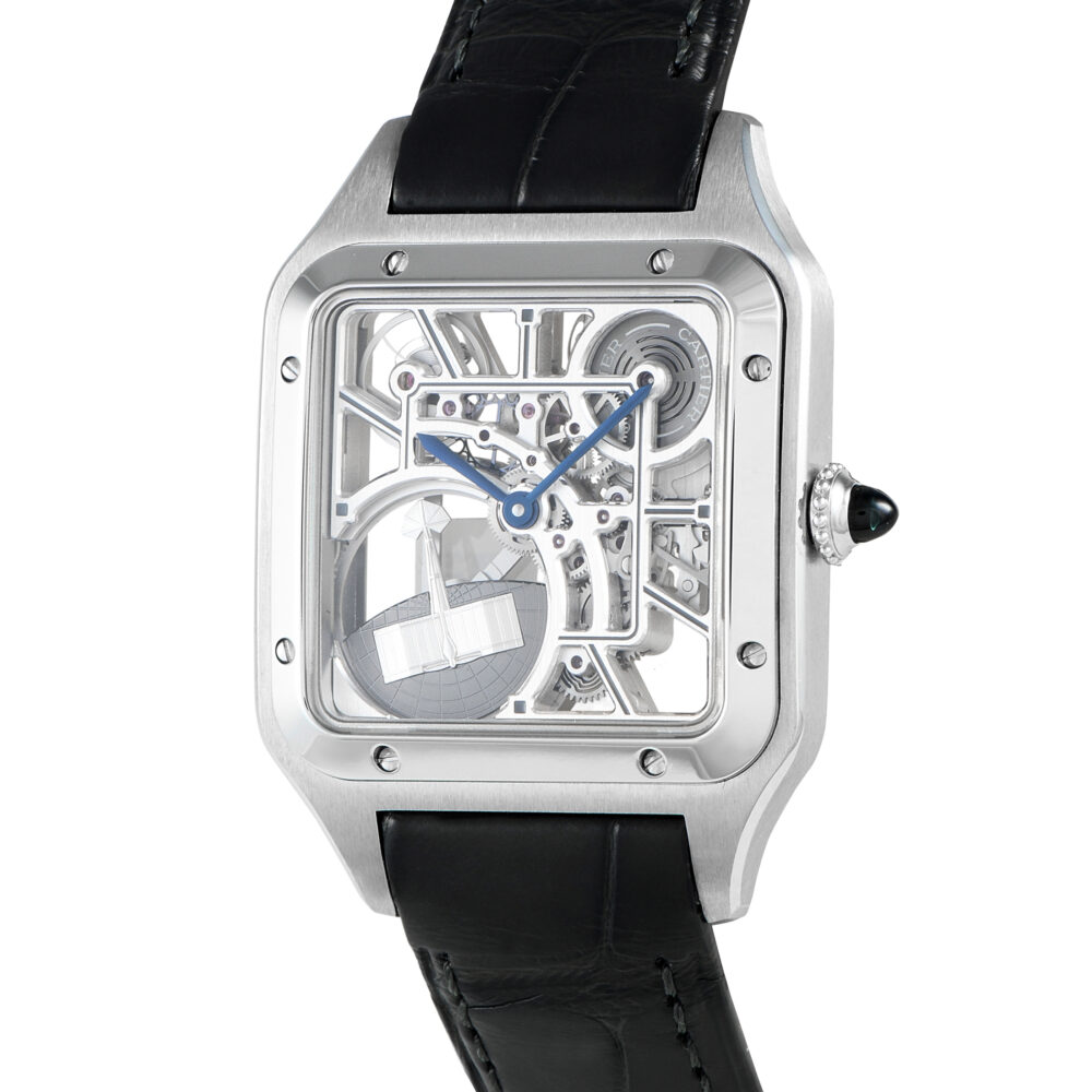 Cartier Santos-Dumont Skeleton Dial Micro-Rotor Watch WHSA0032 - 31 mm ...