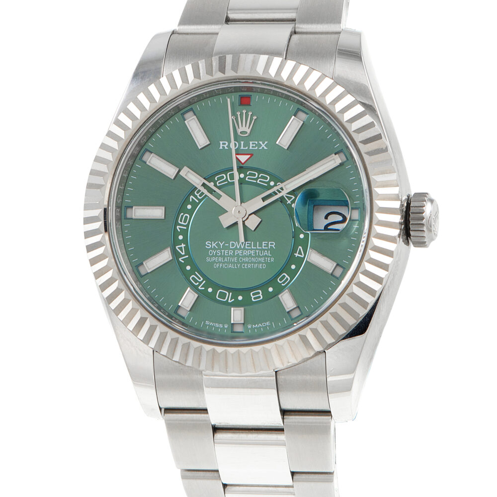 Rolex Sky-Dweller Mint Green Dial Watch 336934 - 42 mm - Green
