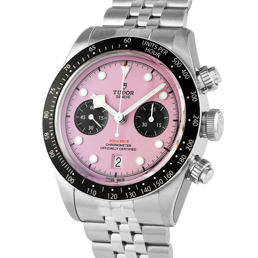 Tudor Black Bay Chrono Pink Dial Steel Watch 79360N-0019 - 41 mm - Pink - 2024