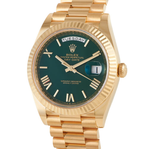 Rolex Day-Date 40 Champagne Roman Dial Yellow Gold Watch 228238 - 40 mm ...