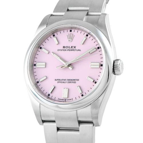 Rolex Oyster Perpetual 36 Candy Pink Steel Watch 126000 - 36 mm - Pink ...