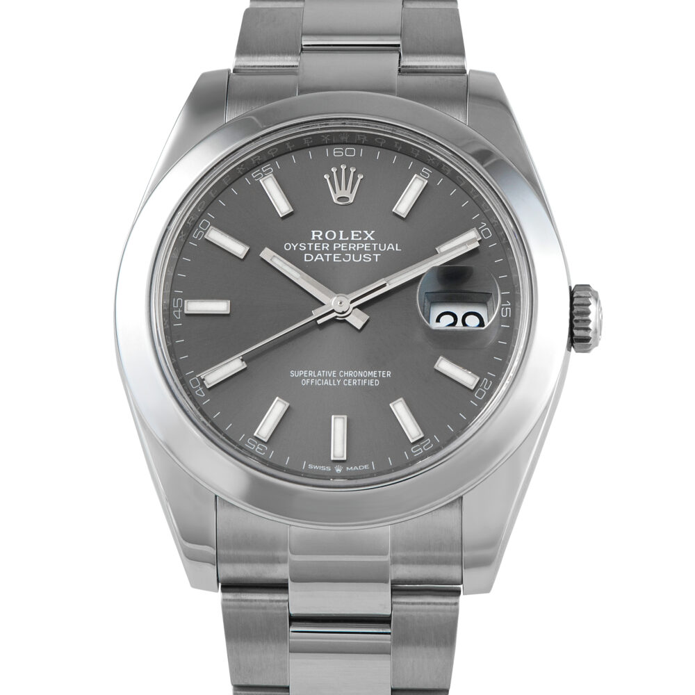 Rolex Datejust 41 Slate Dial Steel Oyster Watch 126300 - 41 mm - Slate ...