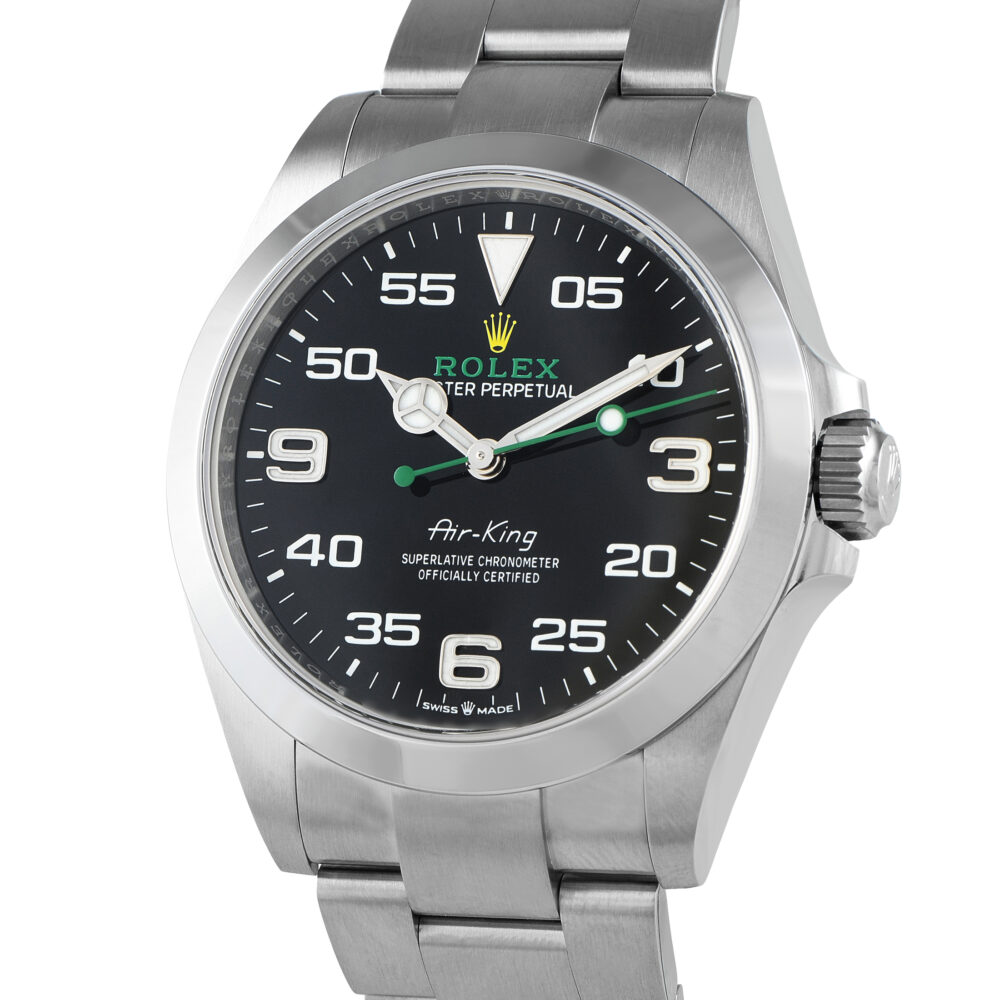 Rolex Air-King Steel Watch 126900 - 40 mm - Black - 2024