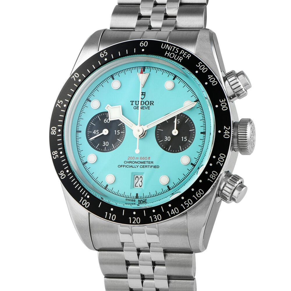 Tudor Black Bay Chrono Turquoise Dial Steel Watch 79360N-024 - 41 mm ...
