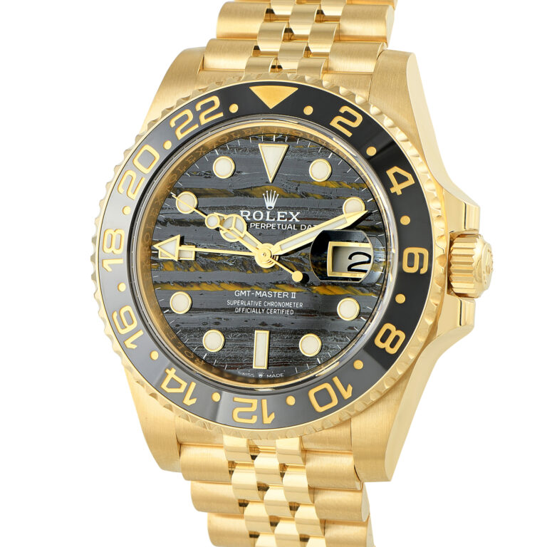 Rolex GMT-Master II Tiger Iron Dial Yellow Gold Jubilee Watch ...