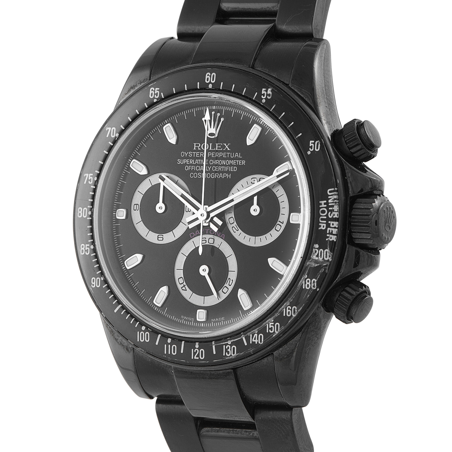 Rolex Daytona Pro Hunter Mod Watch 116520 - 40 mm - Black