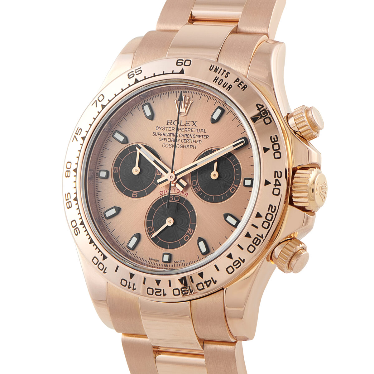 Rolex Daytona Rose Dial Everose Gold Watch 116505