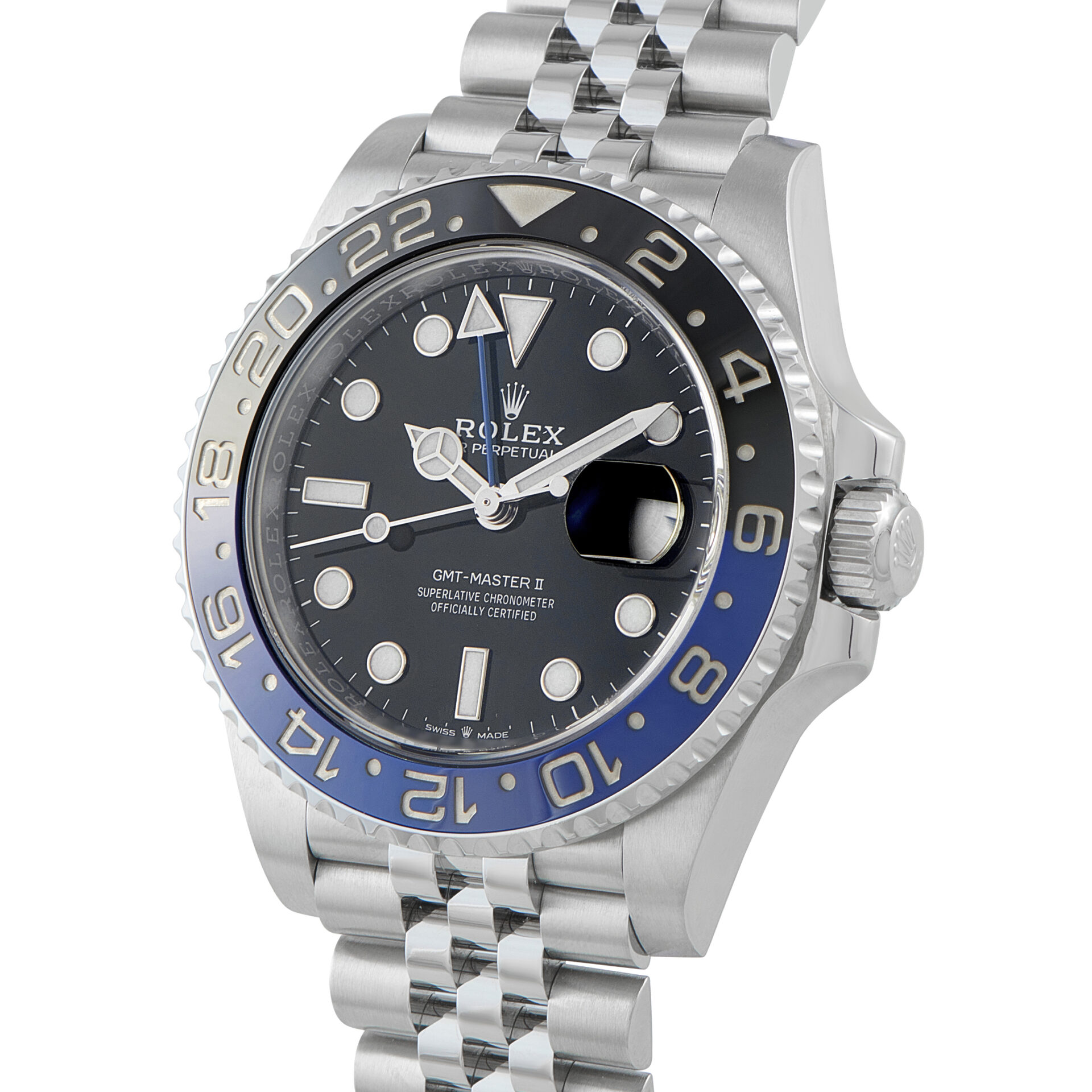 Rolex GMT-Master II Batman Steel Jubilee Watch 126710BLNR - 40 mm ...