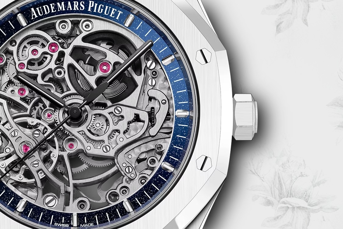 White Ceramic AP Royal Oak Double Balance Wheel Openworked